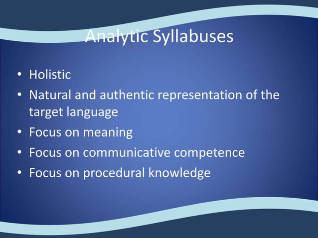 Task-based Syllabus | PPT