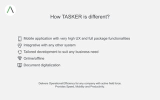 Tasker supports Field Service Technicians | PPT