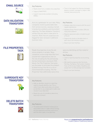 Task Factory - Pragmatic Works | PDF