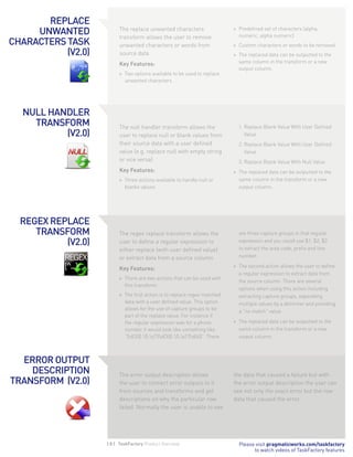 Task Factory - Pragmatic Works | PDF