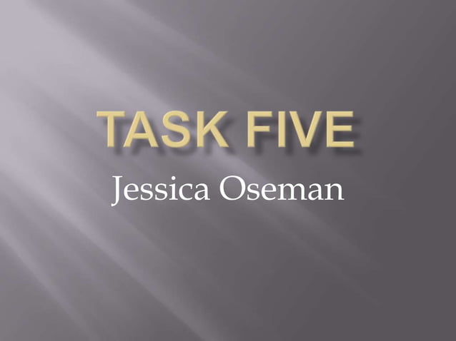 Task five | PPT