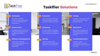 TASKFLIER - PROJECT MANAGEMENT SOFTWARE | PDF
