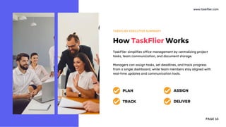 TASKFLIER - PROJECT MANAGEMENT SOFTWARE | PPT