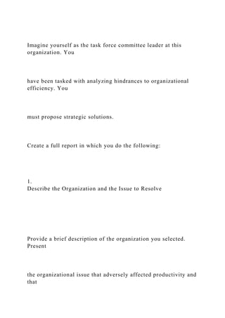 TASK FORCE COMMITTEE REPORTISSUE AND SOLUTIONS.docx | Business ...