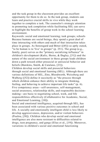 Task Groups in the School Setting Promoting Childrens Social and.docx