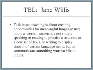 Taskification at lower level | PPT