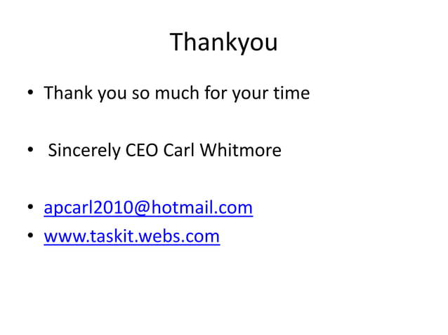 Taskit business presentation | PPTX