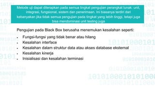 White Box dan Black Box Testing | PPT