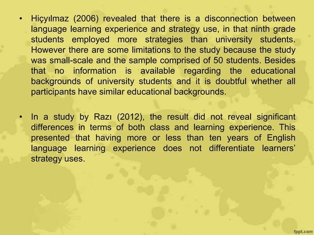 Factors That Affects Language Learning Strategies Ppt