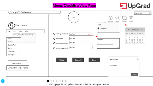 Task management app wireframe+prototype amit katyayan | PDF | Web ...