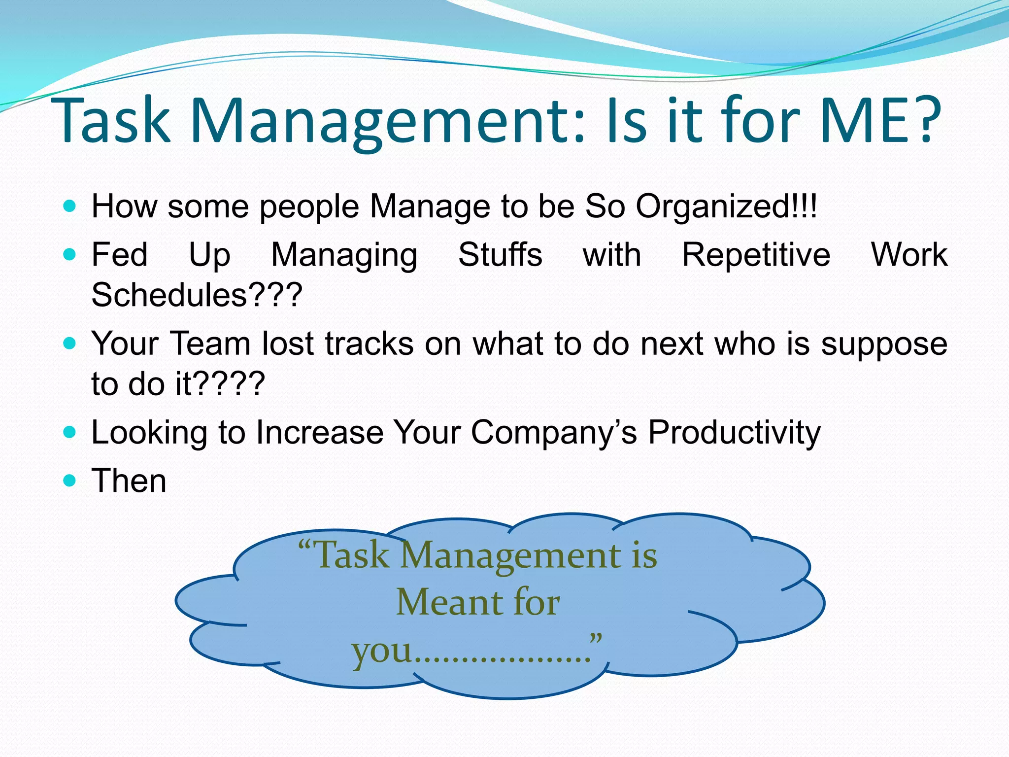 Task management System (TMS) | PPTX