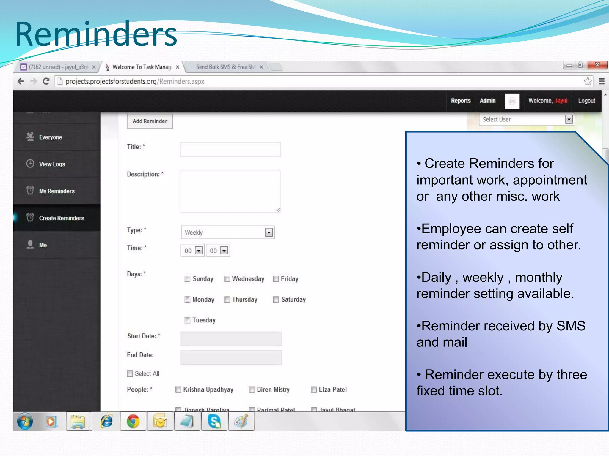 Task management System (TMS) | PPTX