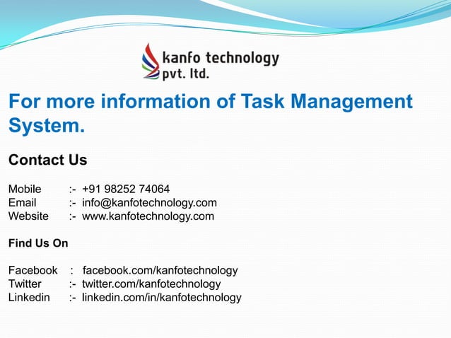 Task Management System (TMS) | PPTX