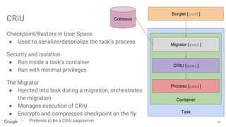 Task migration using CRIU | PPT
