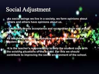 Task of education as social adjustment | PPT
