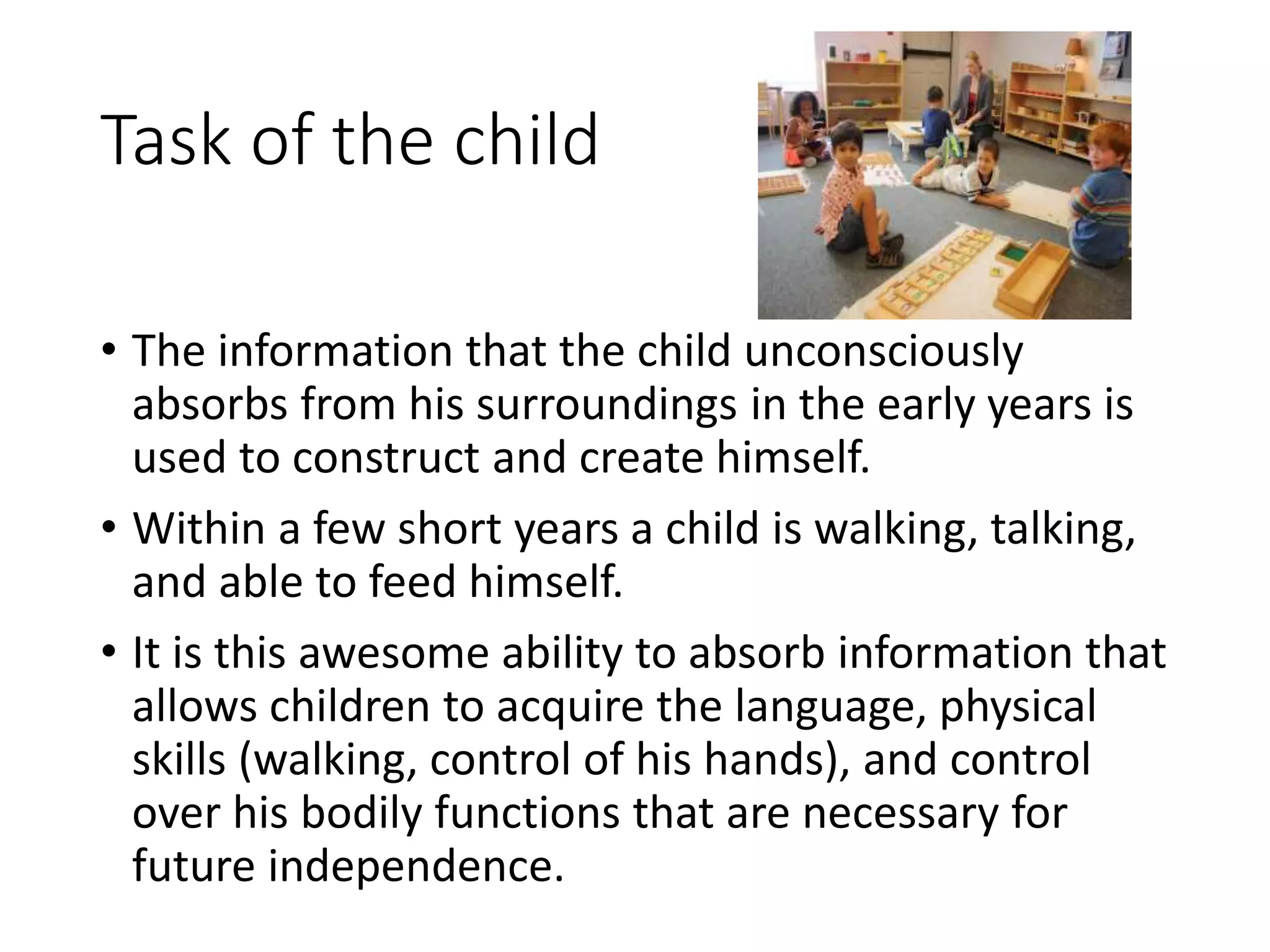 Task of the child | PPT