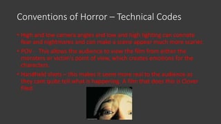 Research - Conventions Of Horror | PPTX