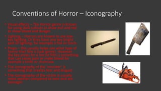 Research - Conventions Of Horror | PPTX