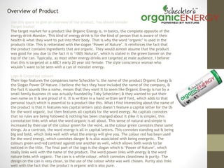 Task One // Energy Drink Research | PPTX