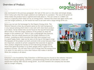 Task One // Energy Drink Research | PPTX