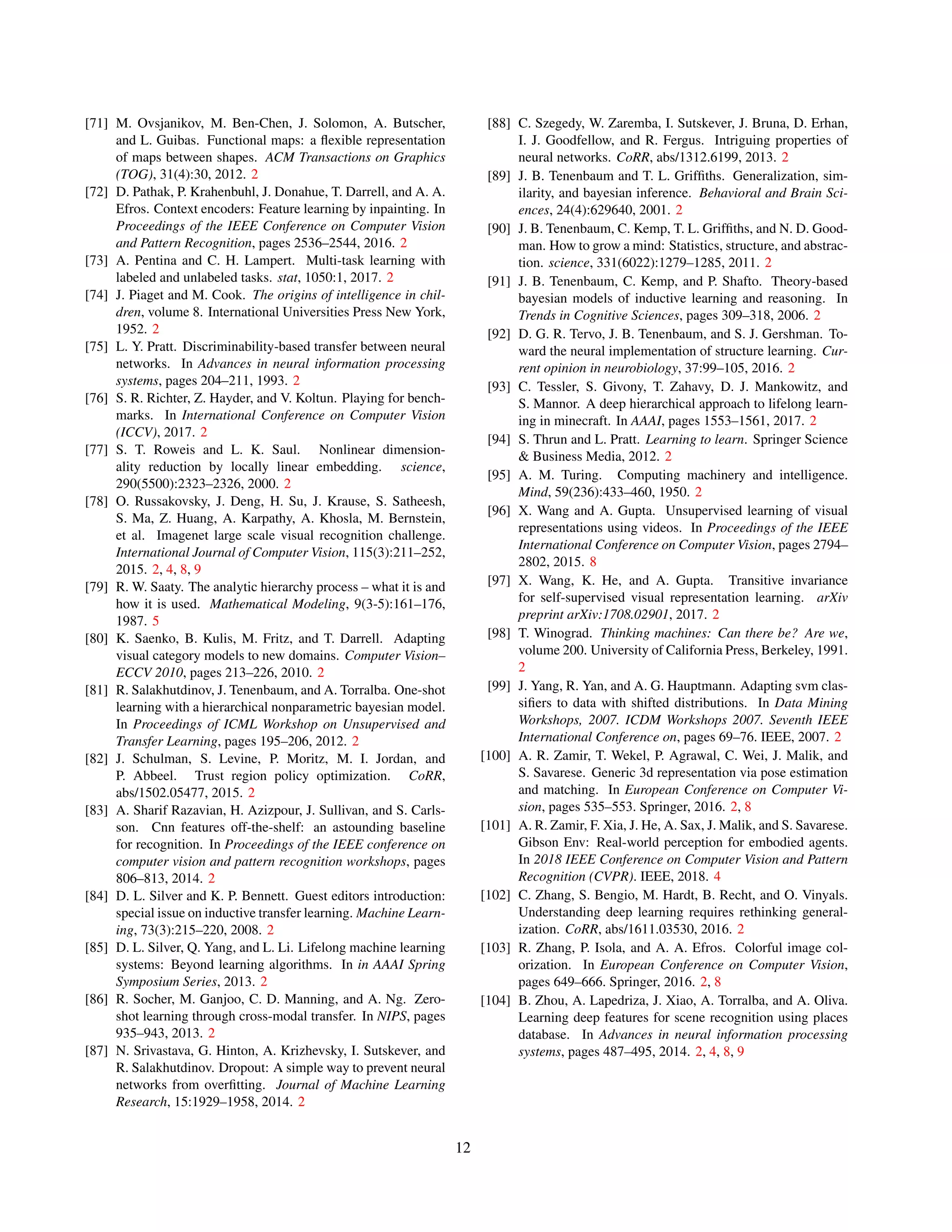 Taskonomy of Transfer Learning | PDF