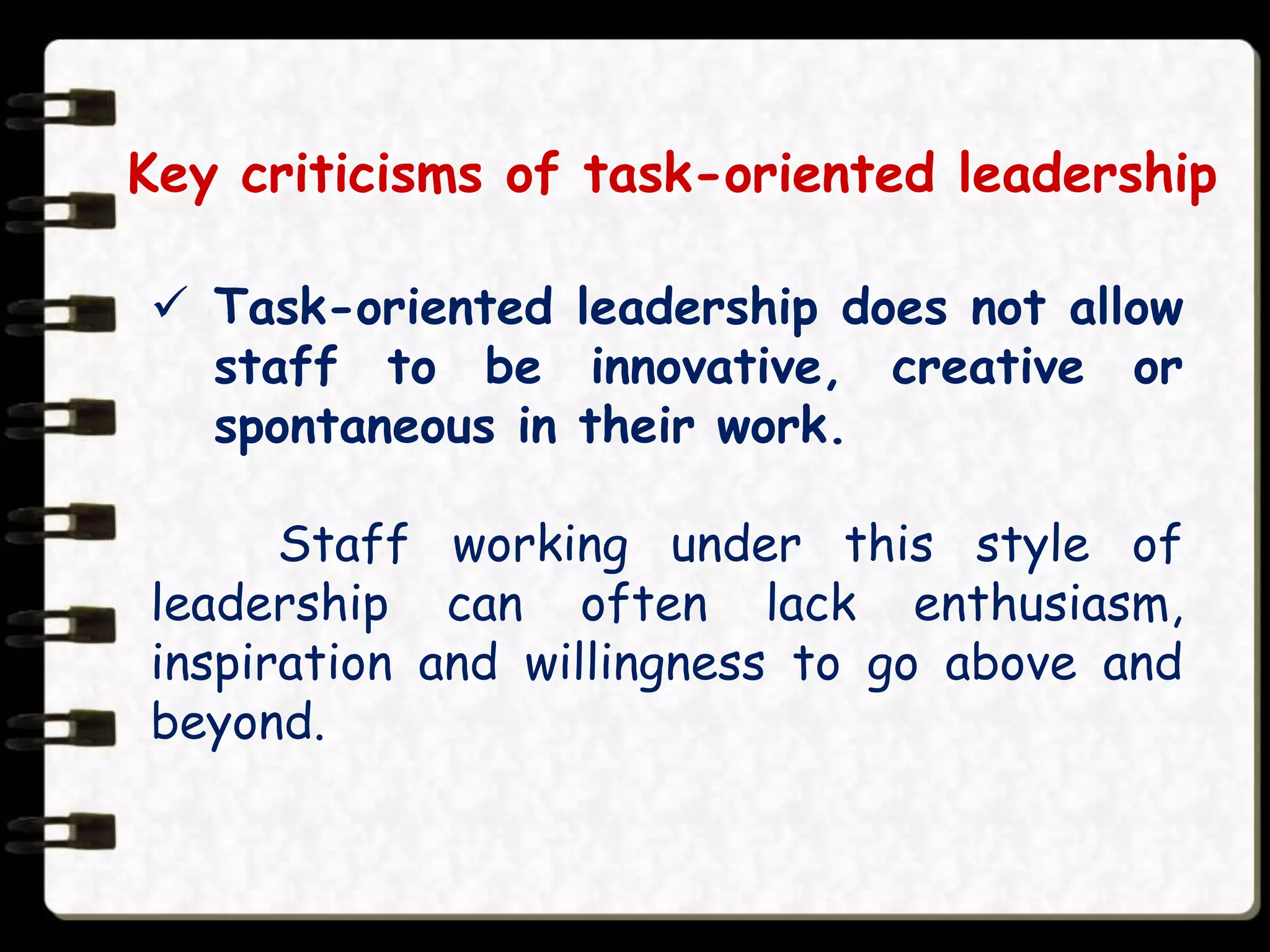 Task-Oriented Leader | PPTX