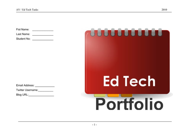 Portfolio Task Outlines | DOC | Internet for Beginners | Internet