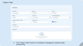 TaskPrint | Employee Efficiency Tool | PPT