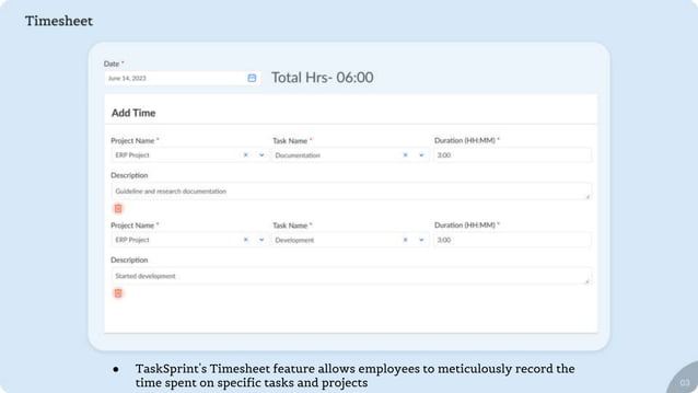 TaskPrint | Employee Efficiency Tool | PPT