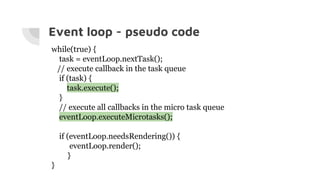 Lightining Talk - Task queue and micro task queues in browser | PDF | Web Development | Internet