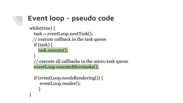 Lightining Talk - Task queue and micro task queues in browser | PDF ...