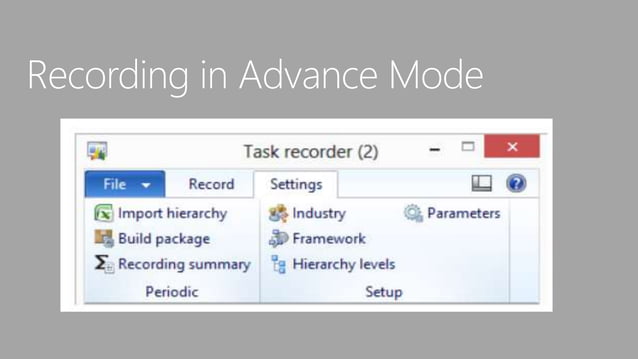 Task recorder control | PPT