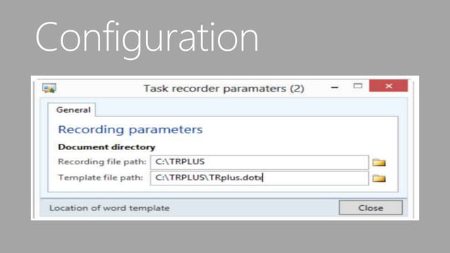 Task recorder control | PPT