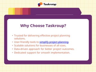 Taskroup - Project Management Planning Process.docx