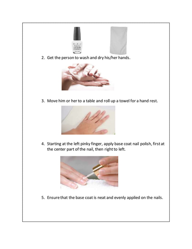 Task Sheets in Nail Art | DOCX | Nail Care | Beauty
