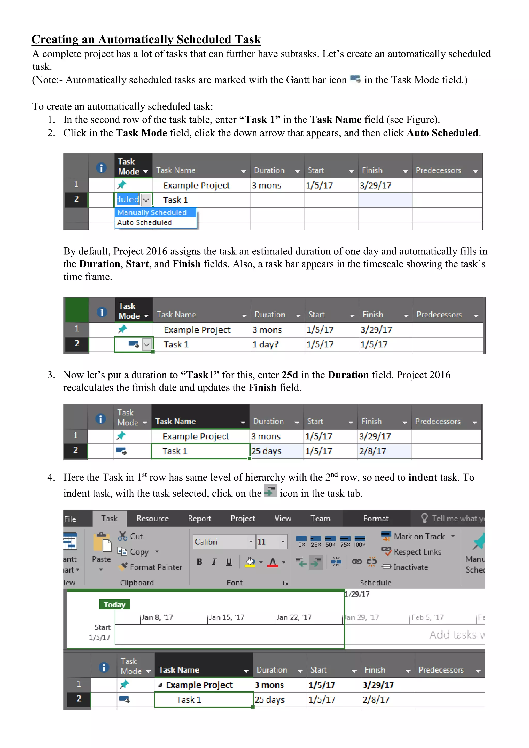 Tasks manual automatic_linking_summary_progress_microsoft_project_2016 | PDF | Homework and ...
