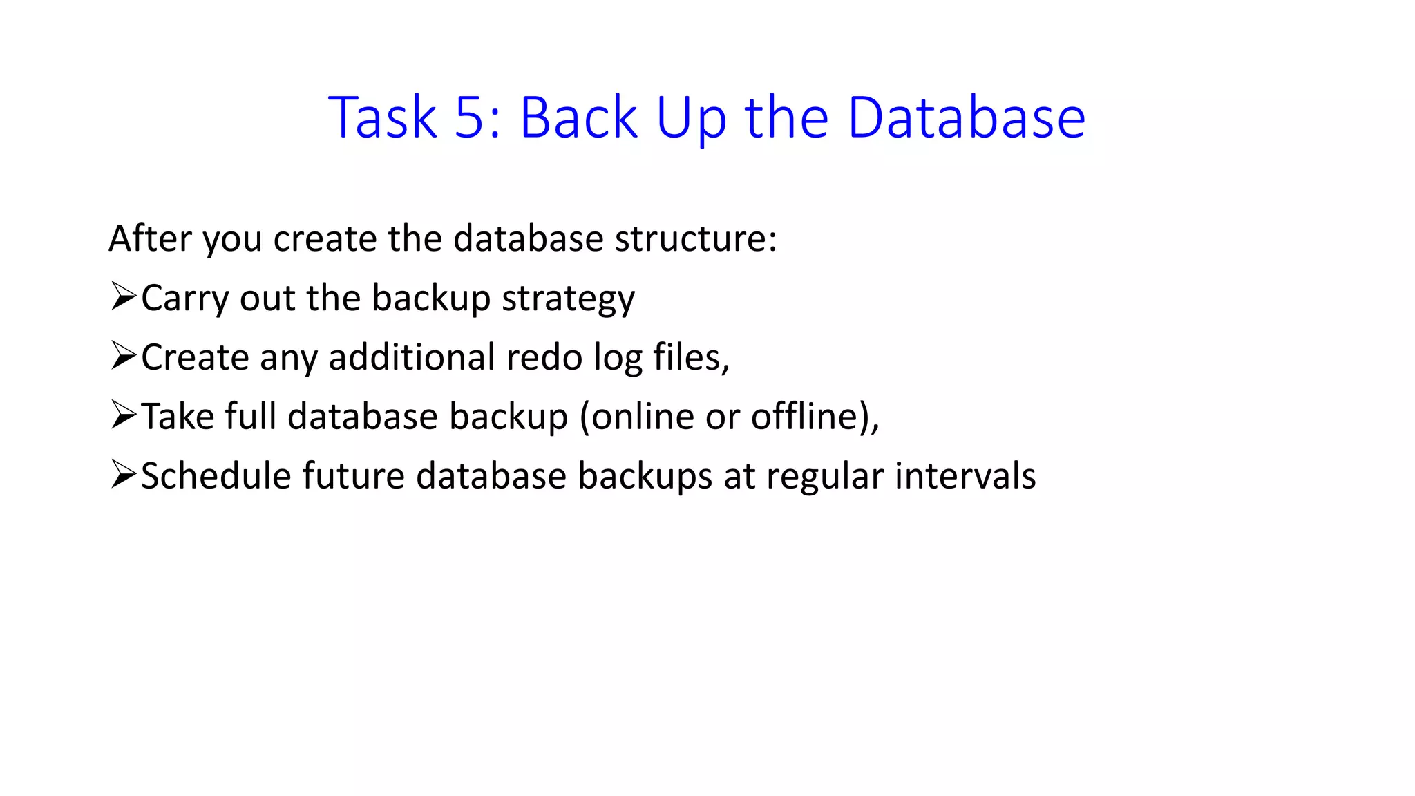 Tasks of database administrator | PPT