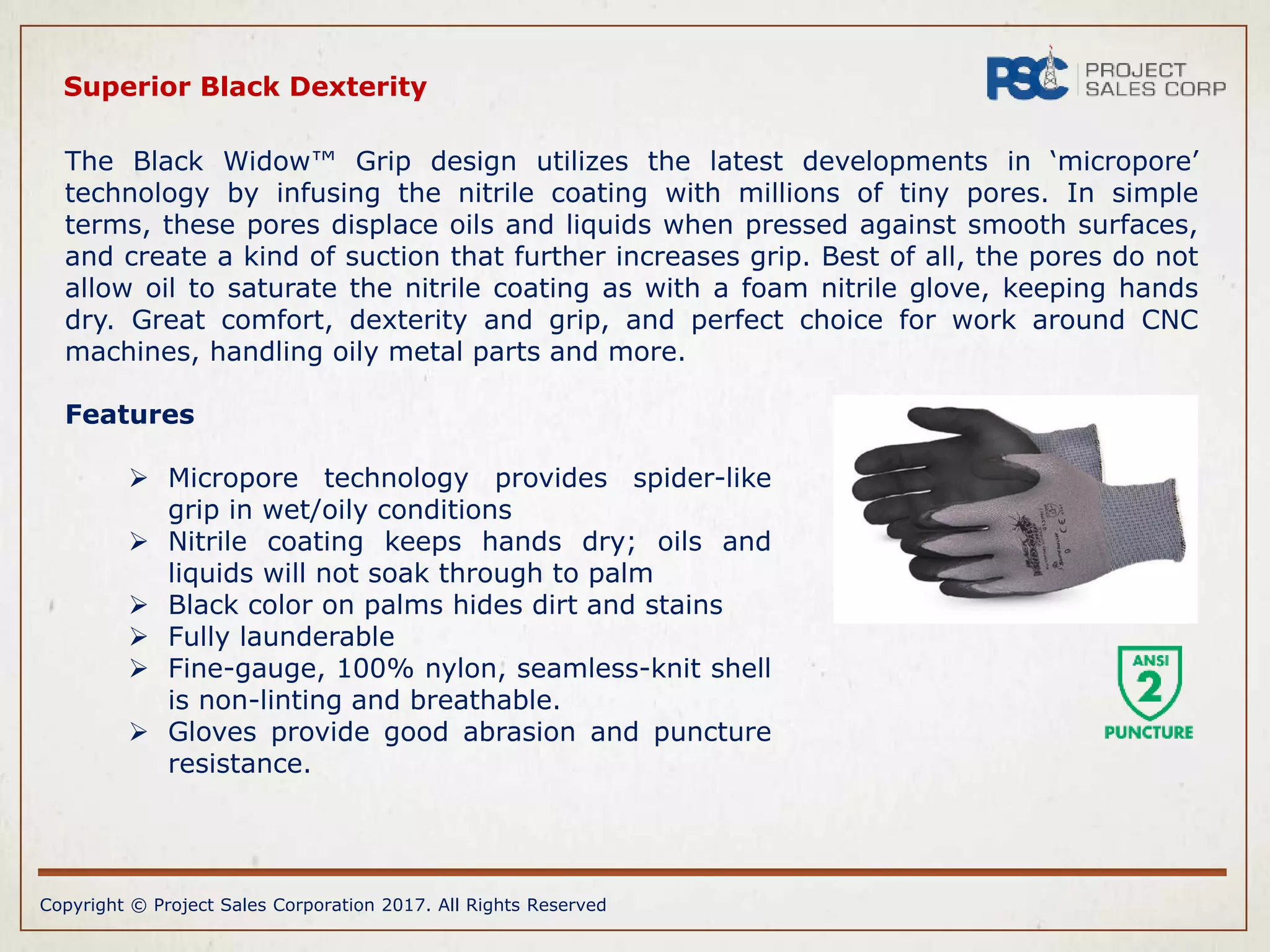 Task Specific Work Gloves Guidebook 2017 | PPT