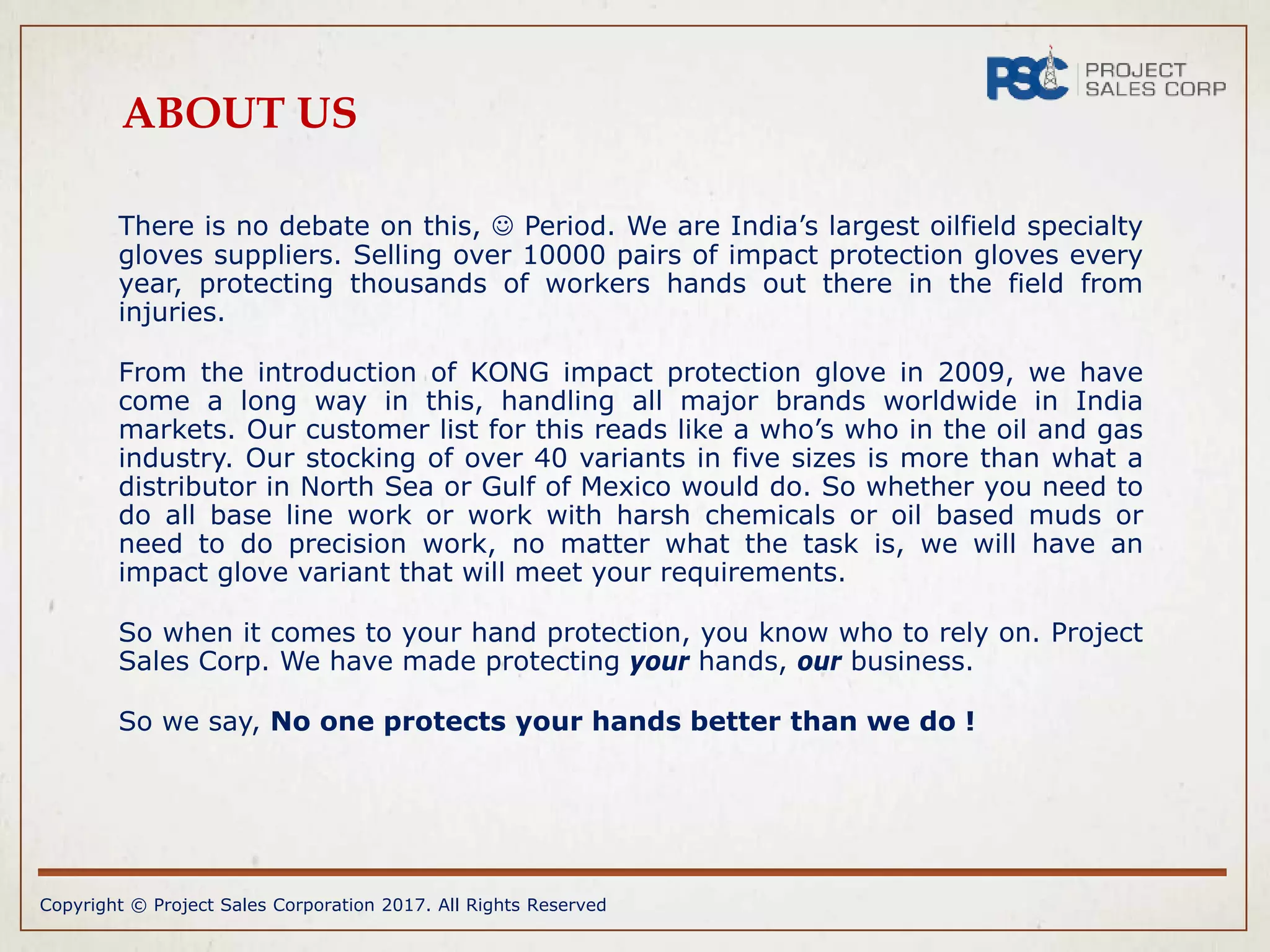 Task Specific Work Gloves Guidebook 2017 | PPT