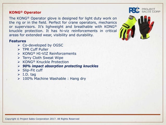 Task Specific Work Gloves Guidebook 2017 | PPT