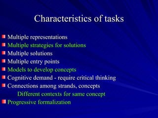 Tasks & Questions | PPT | Educational Assessment | Education