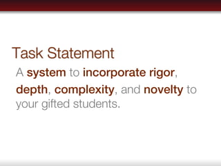 Taskstatements (modified) | PPT