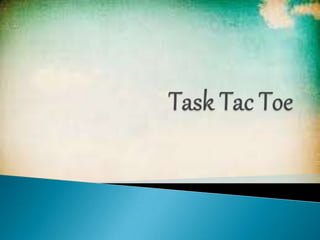 Task tac toe directions | PDF