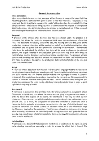 Task three types of documentation updated | DOCX