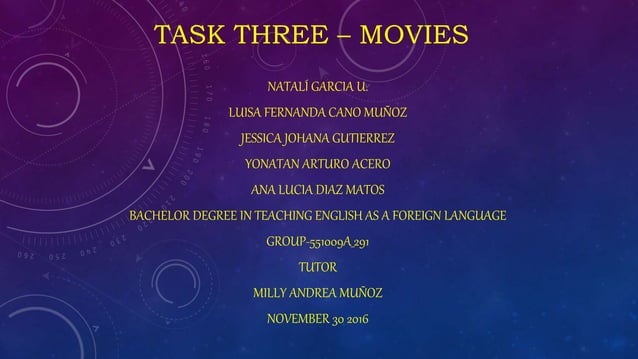 Task three – movies | PPT