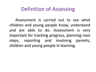 Assessing 4 major skills | PPT