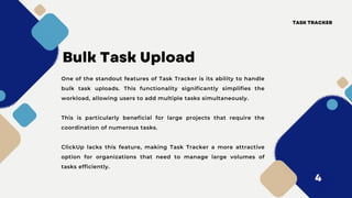 Task Tracker Is The Best Alternative For ClickUp | PPT