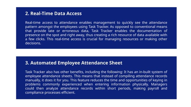 Task Tracker: Simplify Attendance Management System | PPTX