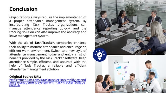 Task Tracker: Simplify Attendance Management System | PPTX