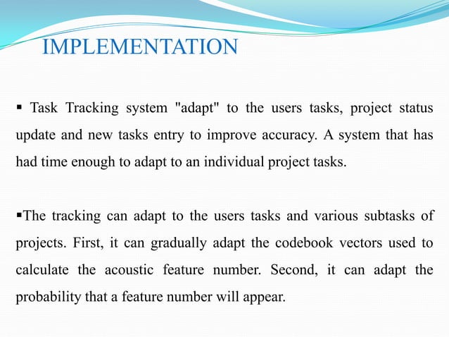 Task tracking system | PPT